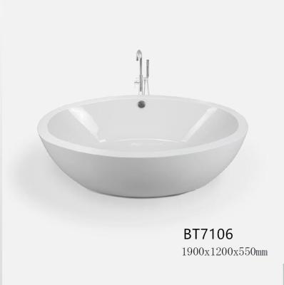 China Sanitary Ware Freestanding Indoor Acrylic Bathtub Eco Friendly Anti Bacteria for sale