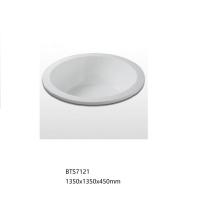 China Circular Shaped Acrylic Drop-in Bathtub for Indoor Tub CE Certification for sale