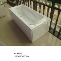 China Sanitary Ware Freestanding Jacuzzi with Two-Side Skirts Acrylic Bathtub (BTQH001) for sale