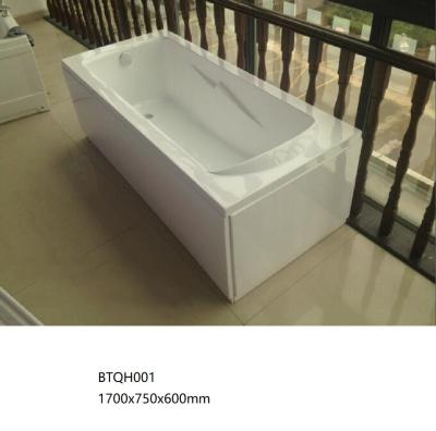 China Sanitary Ware Freestanding Jacuzzi with Two-Side Skirts Acrylic Bathtub (BTQH001) for sale