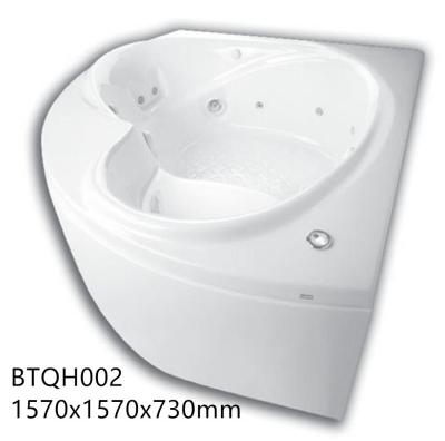 China High Gloss Corner Freestanding Acrylic Bathtub 1570x1570x730 Easy Cleaning for sale