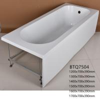 China Rectangle Freestanding Jacuzzi Bathtub / Modern Stand Alone Tub 1 Person Capacity for sale