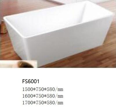 China Freestanding Acrylic Bathtub 1 People Capacity for sale