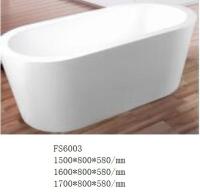 China Light Weight Durable Bathroom Freestanding Tub / Modern Deep Soaking Bathtub for sale