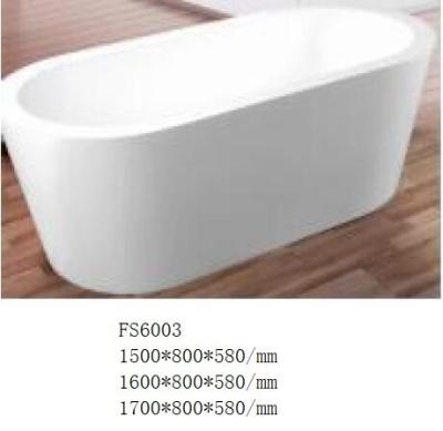 China Light Weight Durable Bathroom Freestanding Tub / Modern Deep Soaking Bathtub for sale