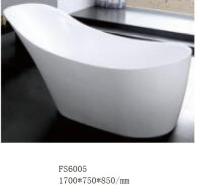 China Cupc Acrylic Freestanding Bathtub / Stand Alone Jacuzzi Bathtub High Gloss Surface for sale