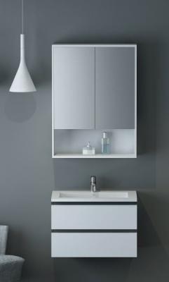 China High Grade MDF Wall Hung Bathroom Cabinet Vanity Units With Mirror Cabinet for sale