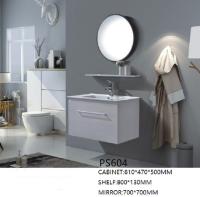 China Waterproof PVC Vanity Cabinets For Bathroom / Howeroom / Washroom Using for sale