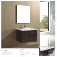 China Wall Mounted Bathroom Vanity Cabinets , MDF Board Wall Hanging Vanity for sale