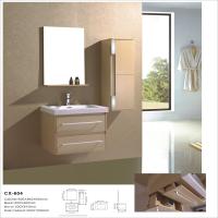China Wall Mounted Hangin Bathroom PVC Vanity Cabinets with Side Cabinet for sale
