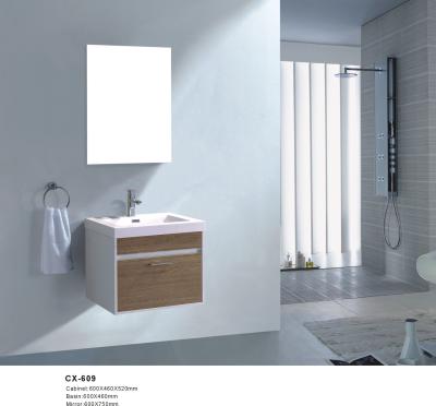 China Wall Mounted Bathroom Vanity / PVC Bathroom Vanity Units 600*460*520mm for sale