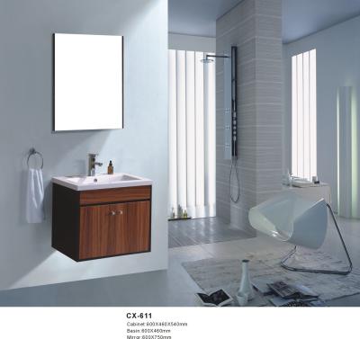 China Modern 60cm Wide PVC Bathroom Vanity With Mirror  ISO Standard Waterproof for sale