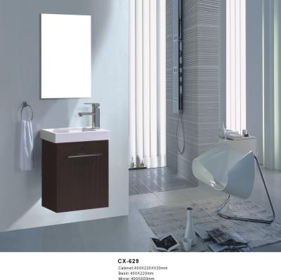 China 40cm Wide Pvc Bathroom Vanity With Sink Wall Mounted Modern Style for sale