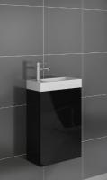 China Professional 40cm Wide MDF Bathroom Cabinet with Various Veneer Option for sale