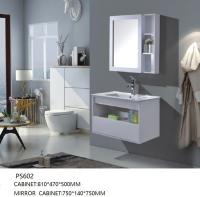China Modern Bathroom Vanity Cabinets Furniture PVC Carcase Material Wall Mounted for sale