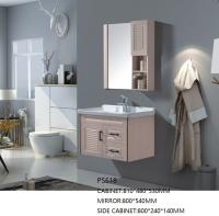 China Modern PVC Bathroom Vanity Cabinets Wall Mounted With Side Cabinet  ISO Standard for sale