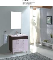 China 800*460*840mm PVC Freestanding Bathroom Vanity with Three Doors One Drawer for sale