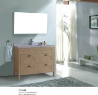 China Four Drawers PVC Free Standing Vanity Units For Bathroom Wood Grain Color for sale