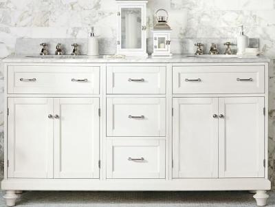China 72′′ Bathroom Vanity Cabinets Floor Standing With Black Or White Gloss Finish for sale