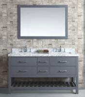 China 60′′ Wide Freestanding Bathroom Vanity With Sink for sale