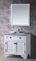 China Single Sink Bathroom Vanity Cabinets Floor Mounted Solid Wood Carcase Material for sale