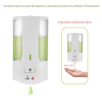 China Wall Mounted Automatic Hand Sanitizer Dispenser Infrared Induction 400mL for sale