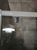 China White Painted Profile Pivot Door Shower Enclosures 90X190cm for sale