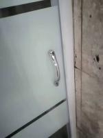 China White Painted Profile Pivot Door Shower Enclosures 90X190cm for sale