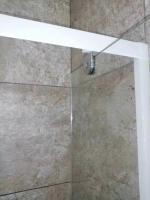 China White Painted Profile Pivot Door Shower Enclosures 90X190cm for sale