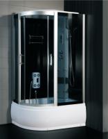 China Deep Sink Sector Steam Shower Room With 5mm Transparent Tempered Glass for sale