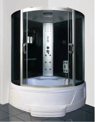 China Sliding Door Glass Massages Finishing Steam Shower Room Acid Glass for sale