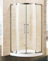 China Clear 4mm Tempered Glass Single Steam Shower Room ABS Tray for sale