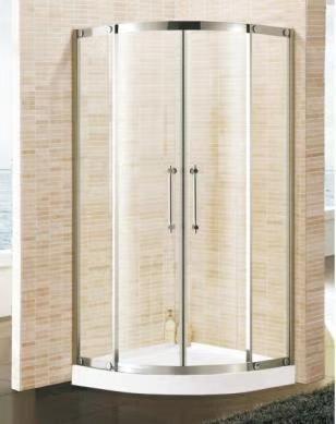 China Clear 4mm Tempered Glass Single Steam Shower Room ABS Tray for sale