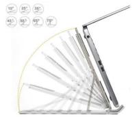 China Non Slip Portable Notebook Folding Shelf Bracket for Home Office Hotel for sale