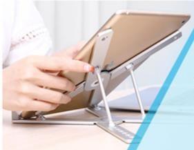 China X Shape Aluminum Alloy Non Slip Portable Laptop Adjustable Folding Bracket for sale