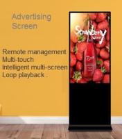 China 55 Inch Metal Advertising LCD Display Android Wifi Vertical TV Indoor Digital Advertising Screens for sale
