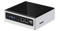 China LPDDR4 Dual Lan Mini PC ,  Gaming Desktop Computers Intel Core I3/I5/I7 Fan Cooling for sale