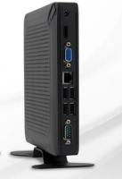 China Plastic Mini Desktop PCs Intel J1900 Porous Heat Dissipation Small Desktop Computer for sale