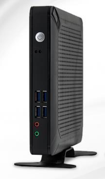 China Plastic Mini Desktop PCs Intel J1900 Porous Heat Dissipation Small Desktop Computer for sale