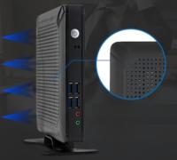 China Plastic Mini Desktop PCs Intel J1900 Porous Heat Dissipation Small Desktop Computer for sale