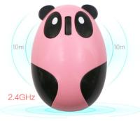 China 1200Dpi Computer Accessories Cartoon Panda Rechargeable Gaming Mouse for sale