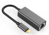 China Laptop USB Type C Converter RJ45 1000Mbps Drive Free Grey / Silver for sale