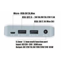 China 15600mAh 20100mAh Power Bank Computer Accessories QC2.0 USB Output 5V 9V 12V for sale