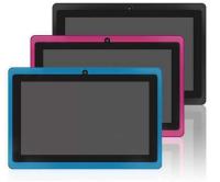 China 7 Inch A33 Quad Core Kids Touch Screen Tablet Purple 1024*600 HD Display for sale
