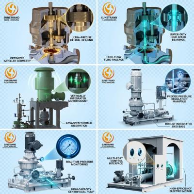 China LNG Cryogenic High Speed Centrifugal Pump 316L SS Vertical Design 35 M3/Hr Low NPSHr With Inducer for sale