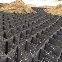 China 50mm-250mm Green Smooth HDPE Geocell for Slope Protection Improve Slope Performance for sale