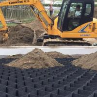 China 50mm-250mm Green Smooth HDPE Geocell for Slope Protection Improve Slope Performance for sale