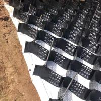 China 50mm-250mm Green Smooth HDPE Geocell for Slope Protection Improve Slope Performance for sale