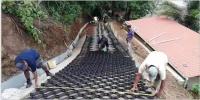 China Plastic Grid Slope Protection Geocell for Road Erosion Control and Soil Stabilization for sale