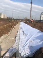 China 150g 300g Non woven PP Continuous Filament Geotextile for Foundation Construction for sale